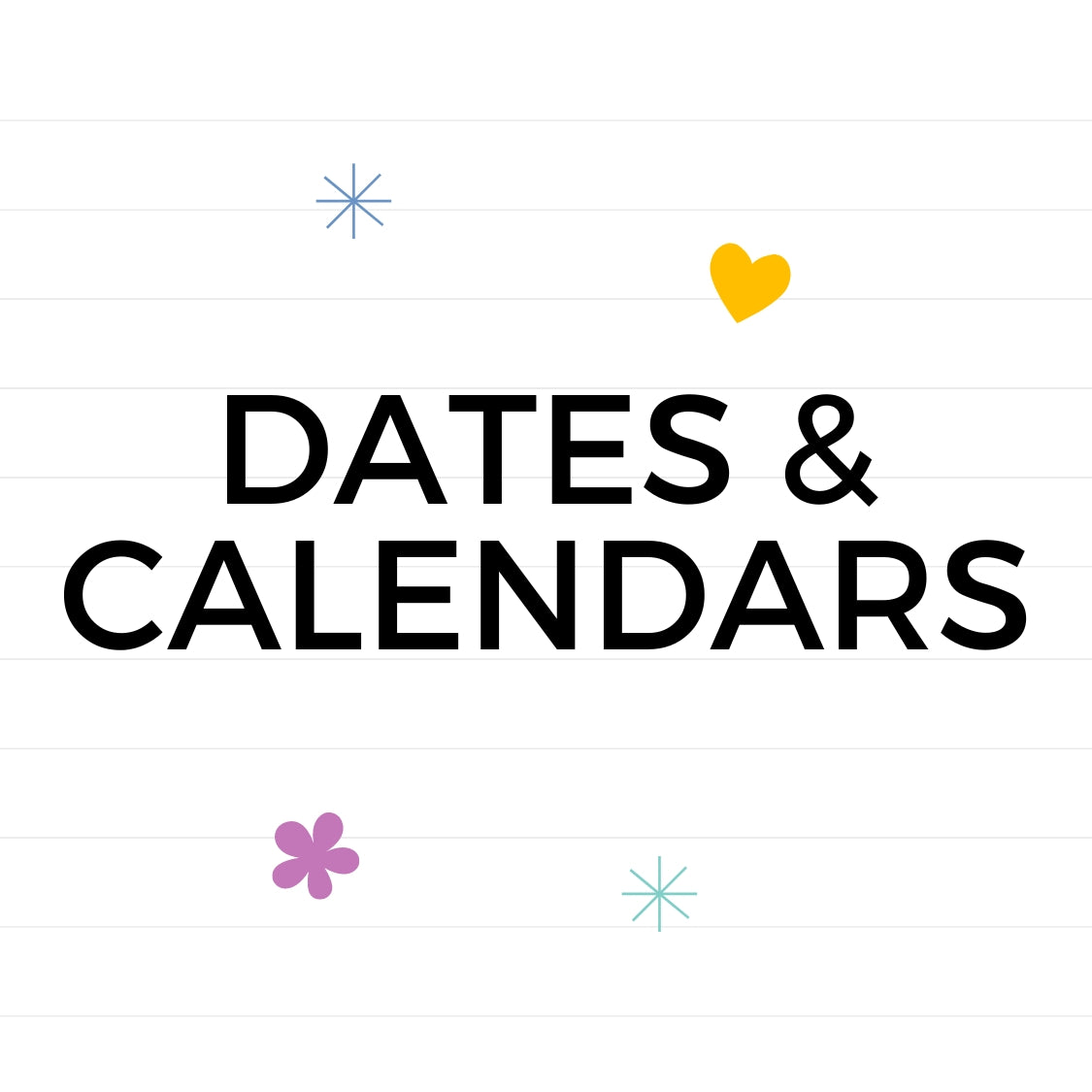 Dates & Calendars – KHDStickers