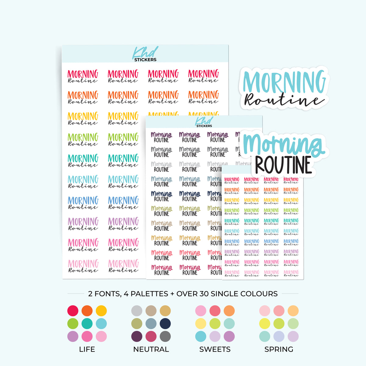 Morning Routine Stickers – KHDStickers