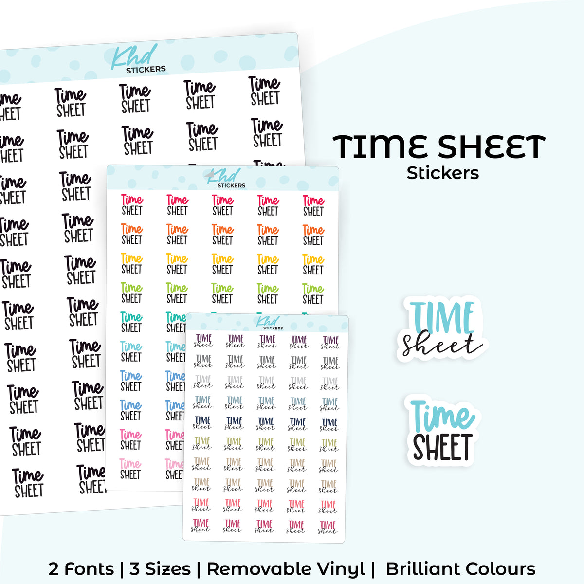 Time Sheet Stickers – KHDStickers