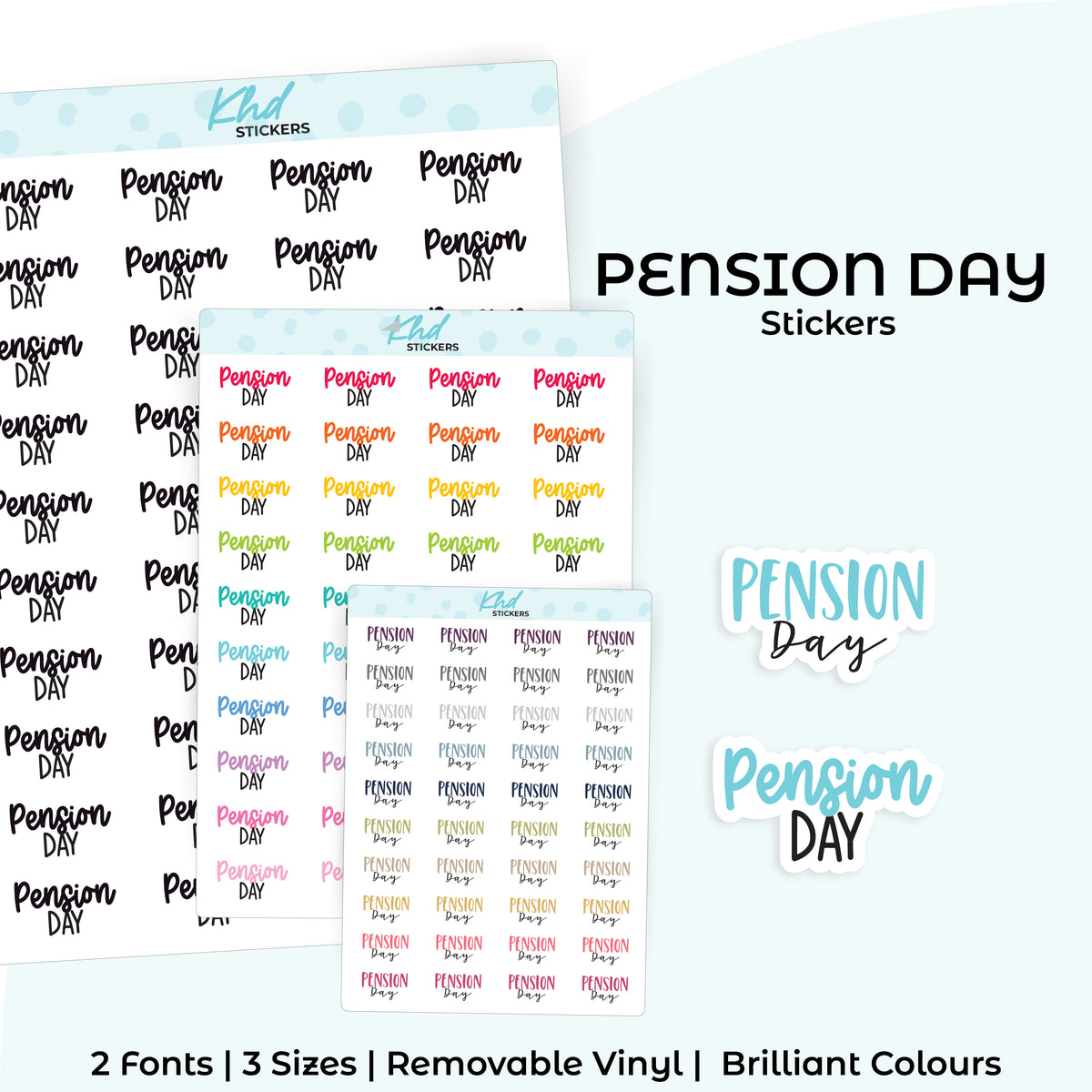 Pension Day Stickers – KHDStickers