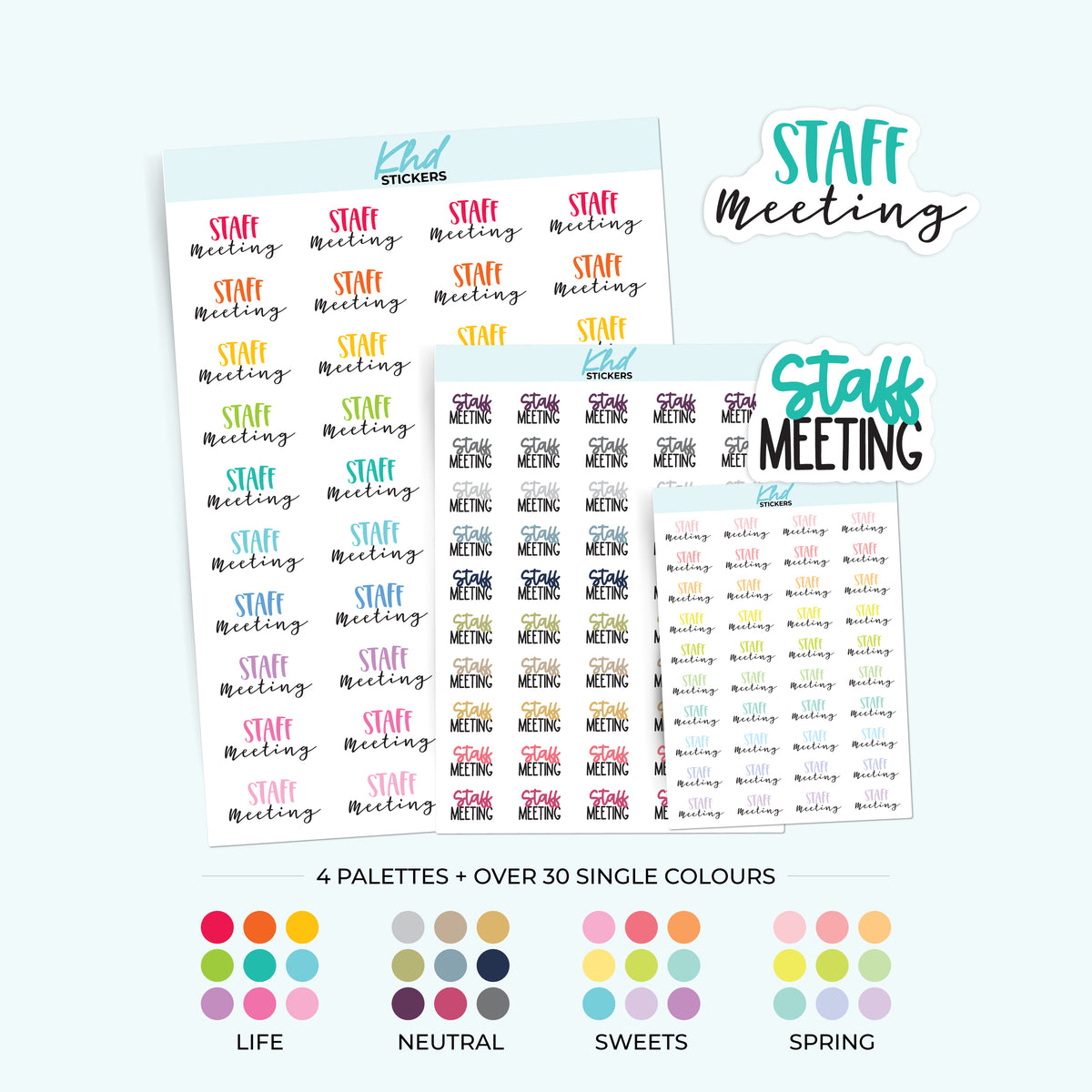 Staff Meeting Script Stickers – KHDStickers