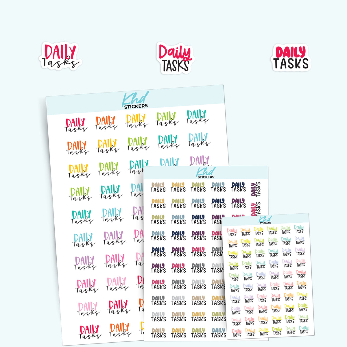 Daily Tasks Day Planner Stickers – KHDStickers