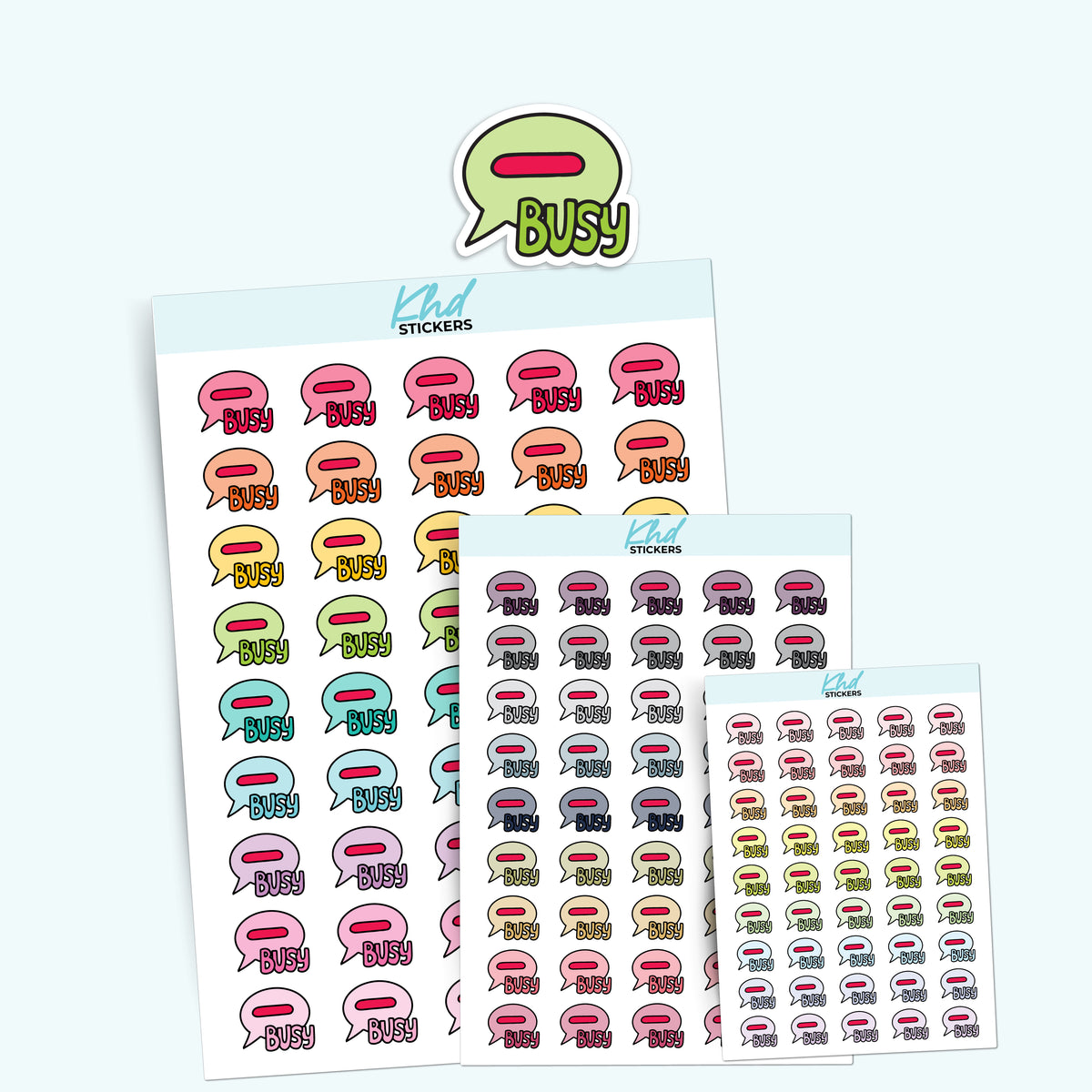Busy Speech Bubble Planner Stickers – KHDStickers