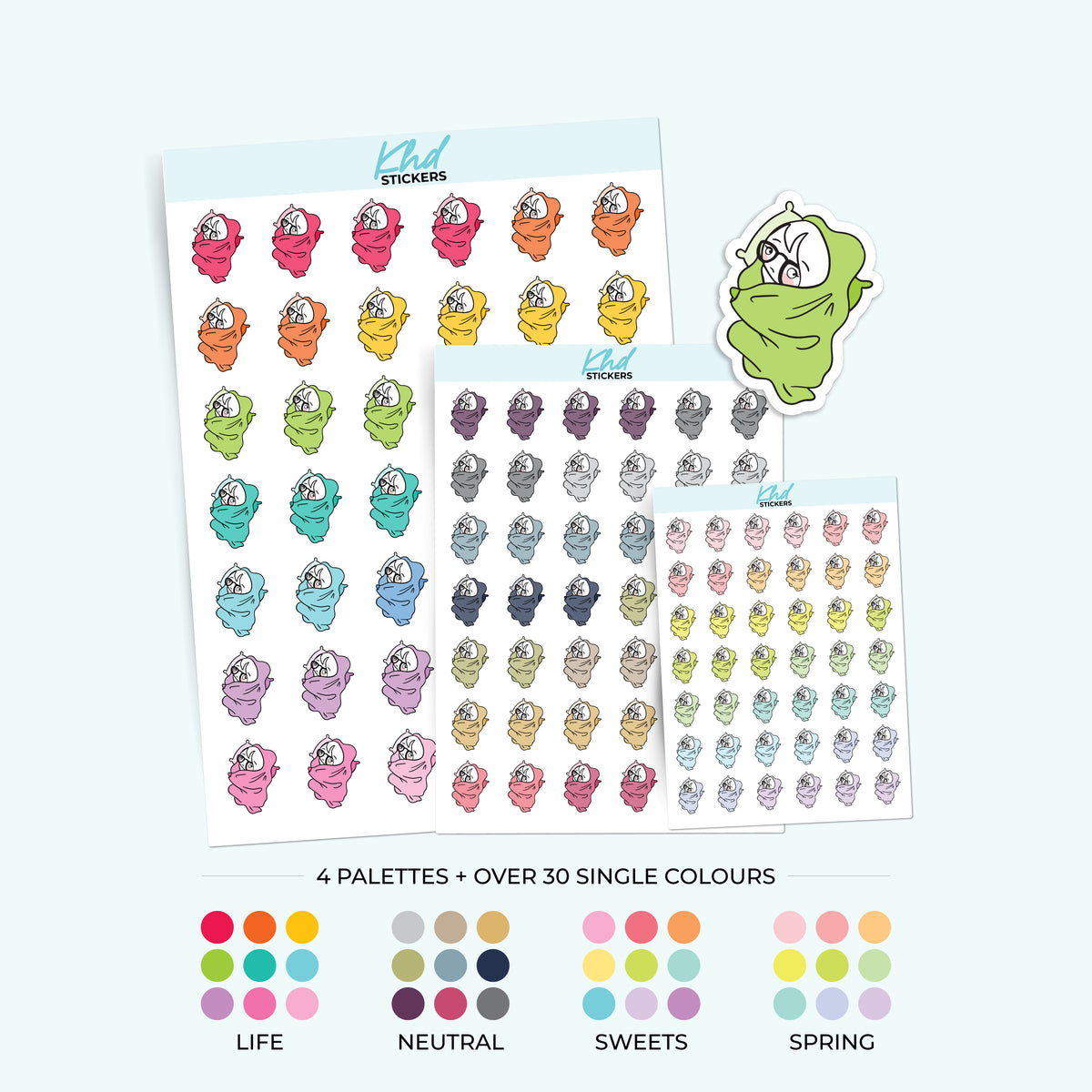 In Bed Stickers – KHDStickers