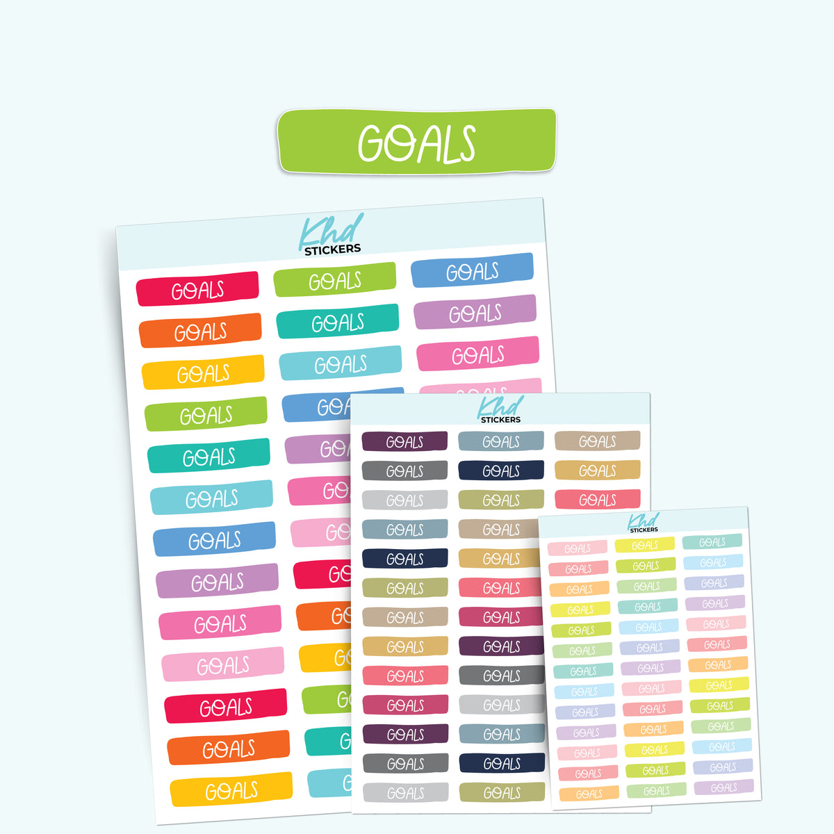 Goals Banner Stickers – KHDStickers