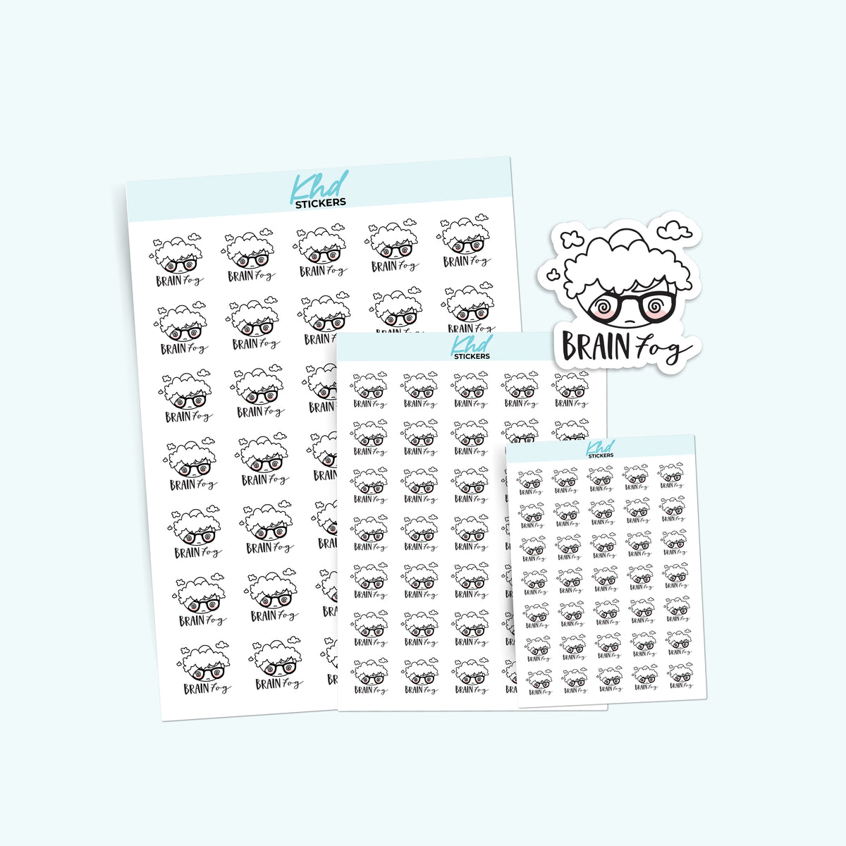 Brain Fog Stickers – KHDStickers