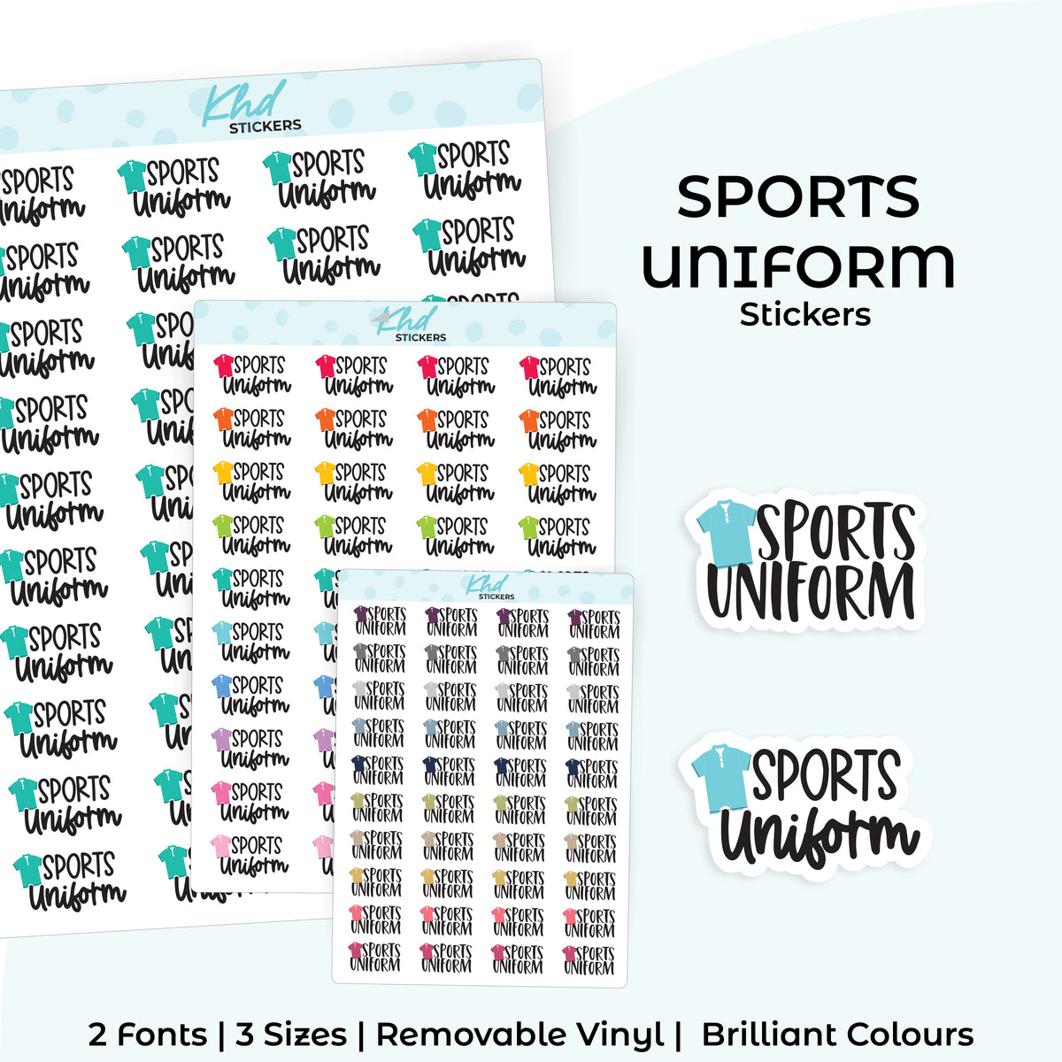 Sports Uniform Stickers – KHDStickers