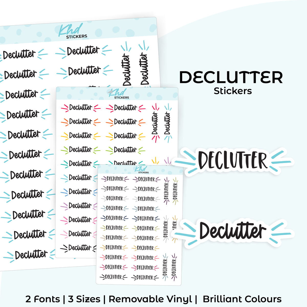 Declutter Stickers – KHDStickers