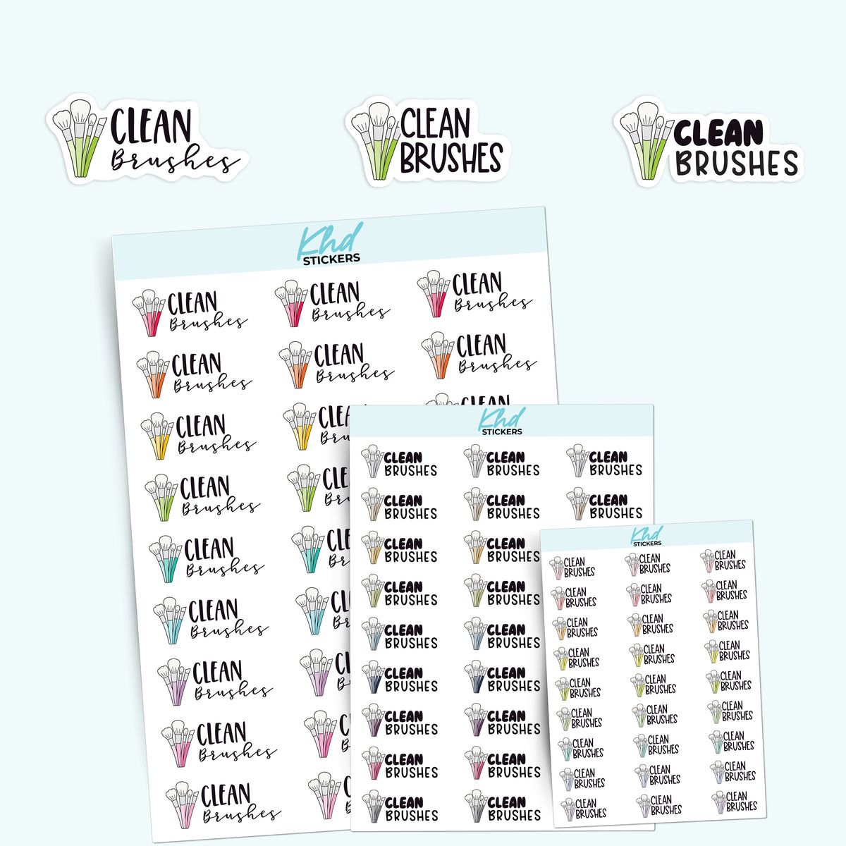 Clean Brushes Stickers – KHDStickers