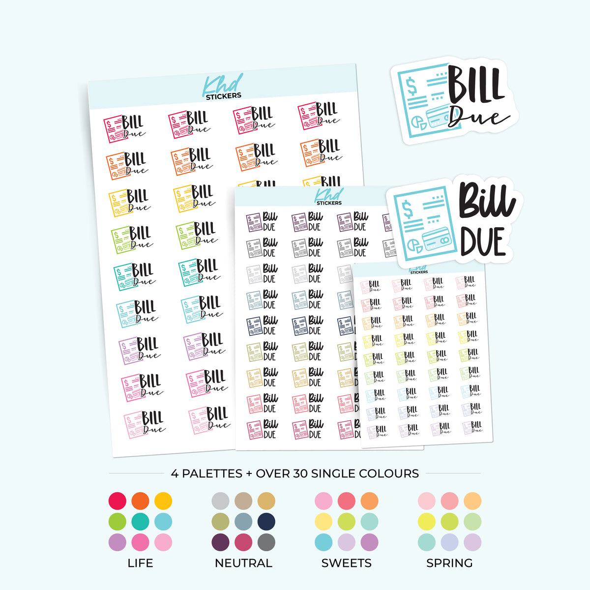 Bill Due Stickers – KHDStickers