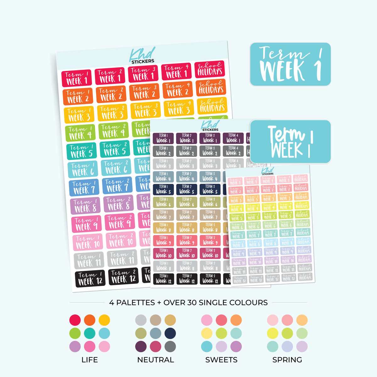 School Term Planner Stickers – KHDStickers