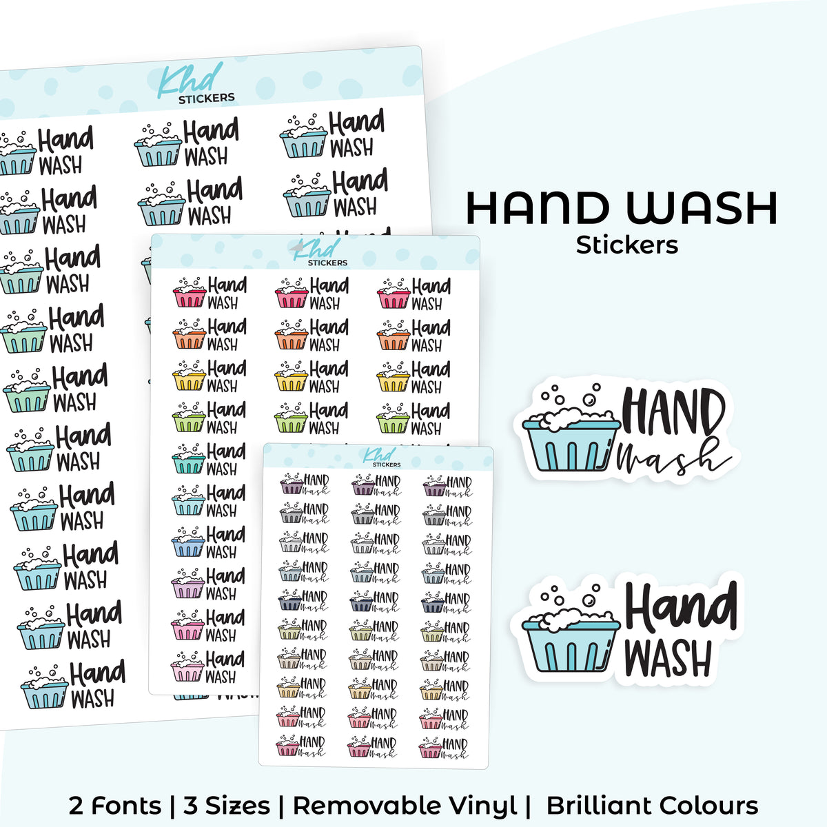 Hand Wash Stickers – KHDStickers