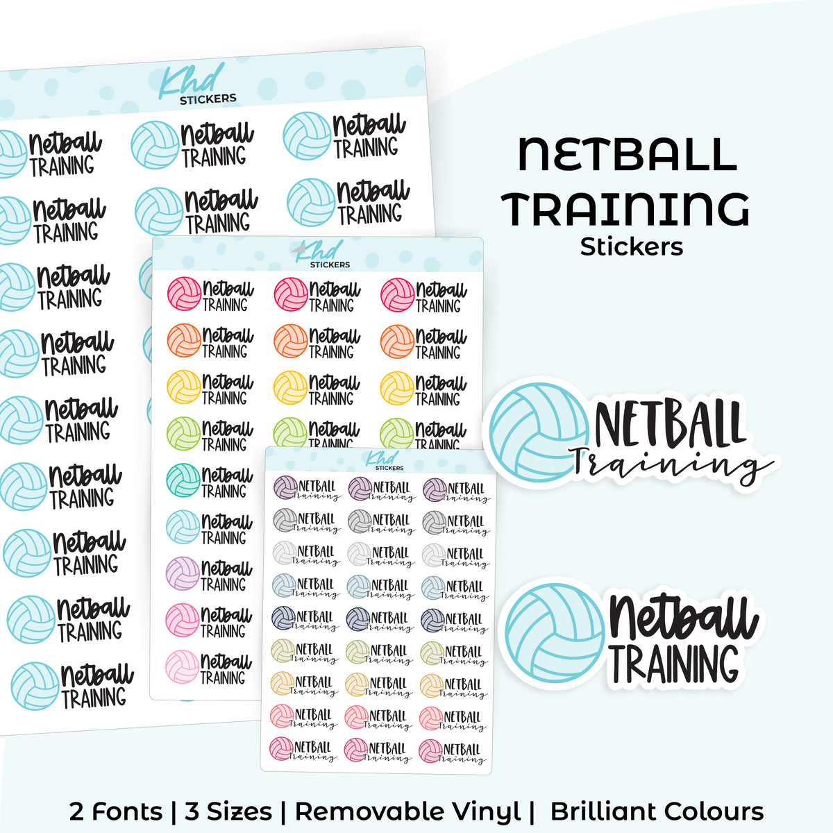 Netball training Stickers – KHDStickers
