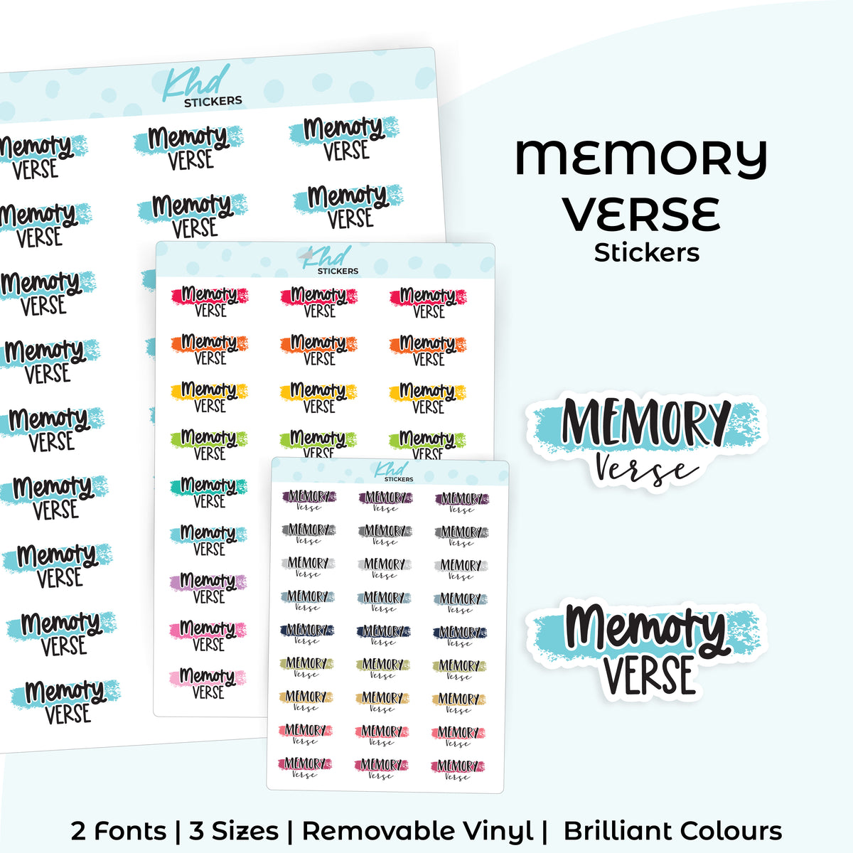 Memory Verse Stickers – KHDStickers