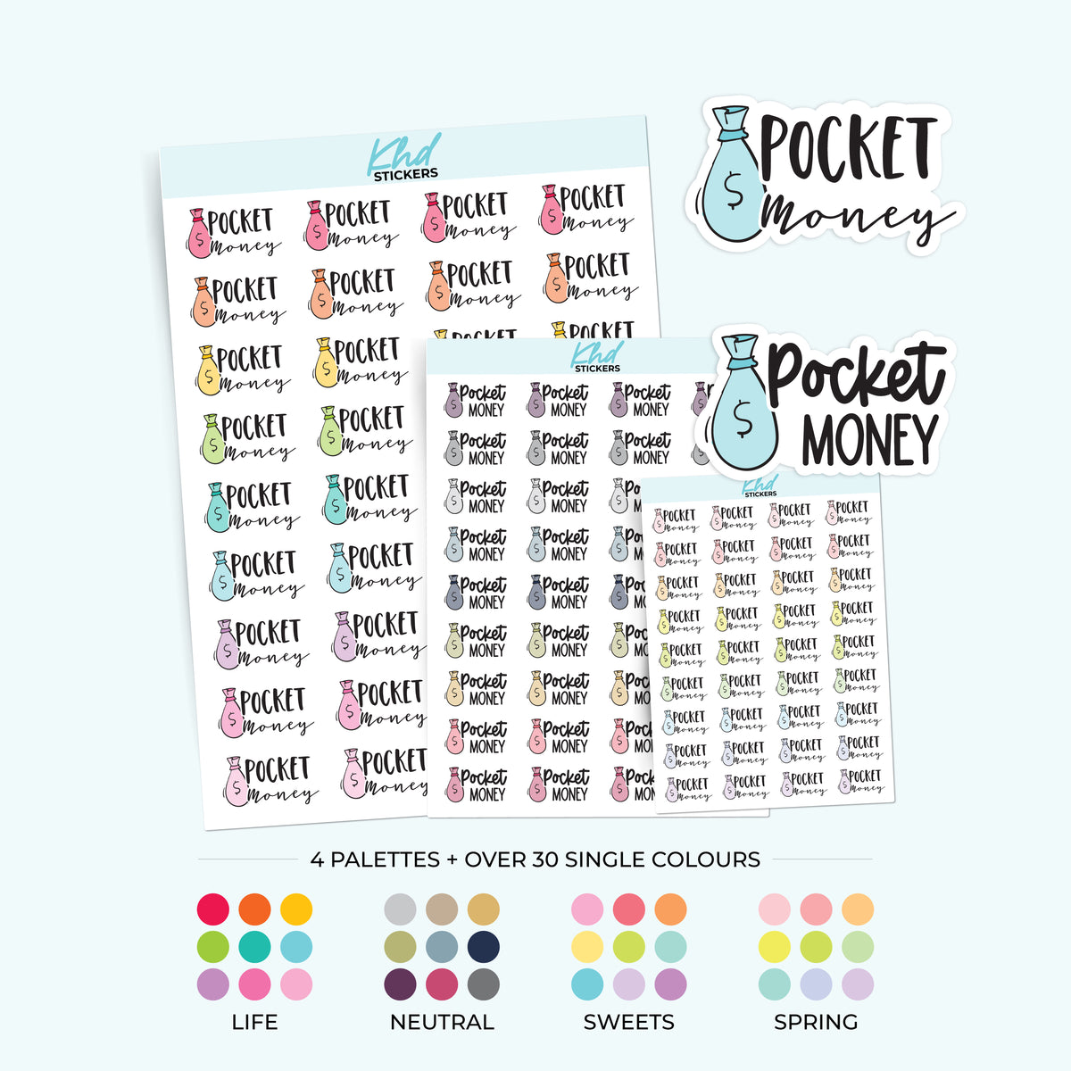 Pocket Money Planner Stickers – KHDStickers