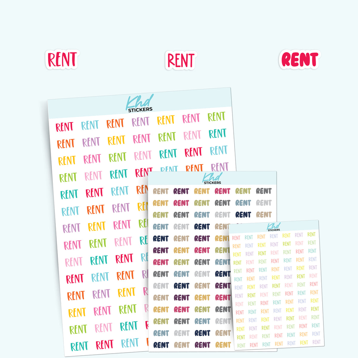 Rent Planner Stickers – KHDStickers