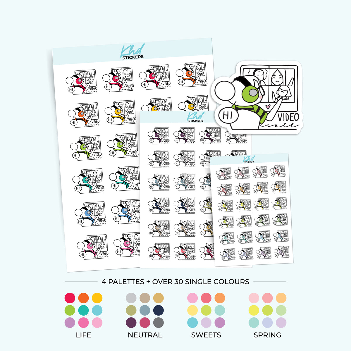 Planner Girl Leona Video Conference Planner Stickers – KHDStickers