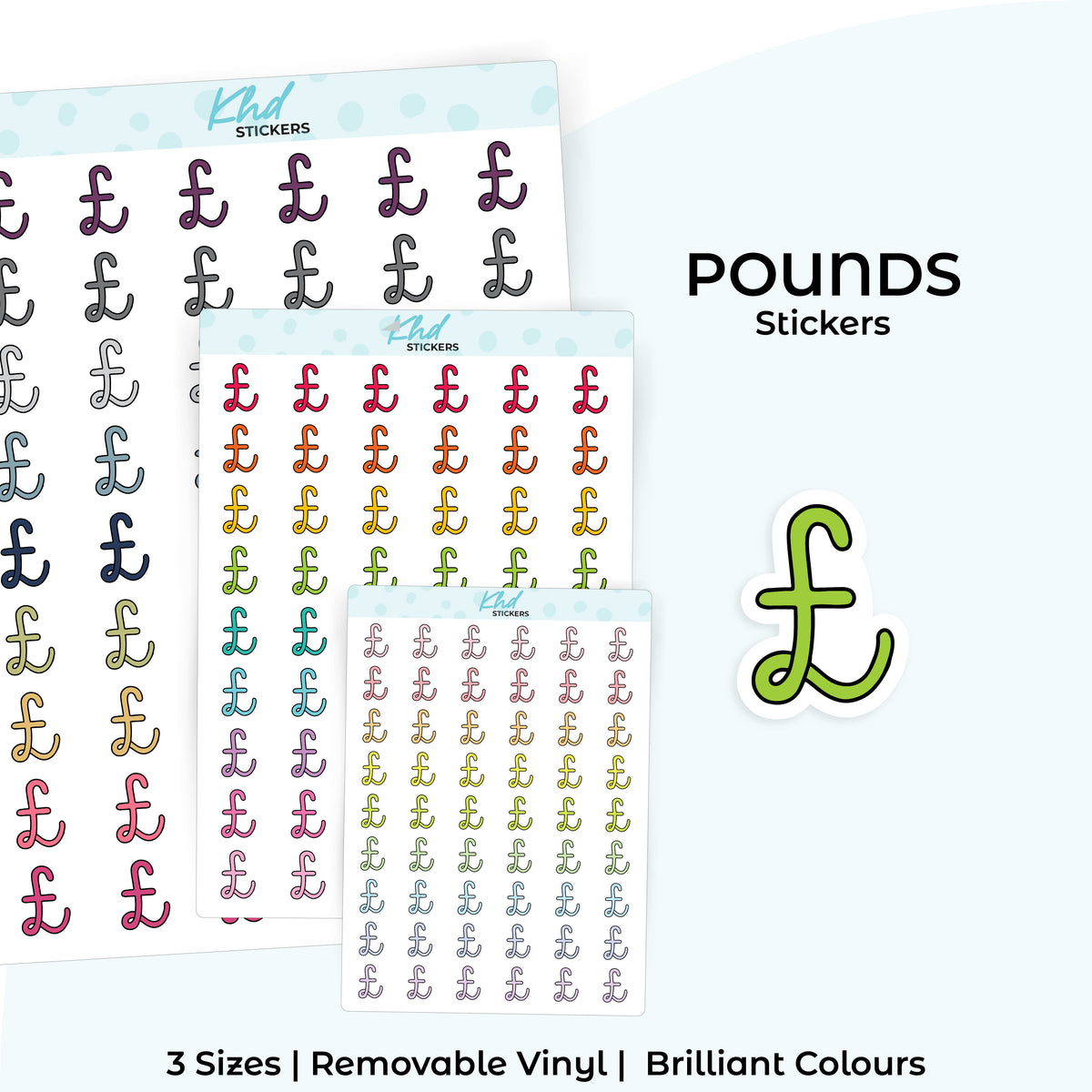 Pounds Icon Stickers – KHDStickers
