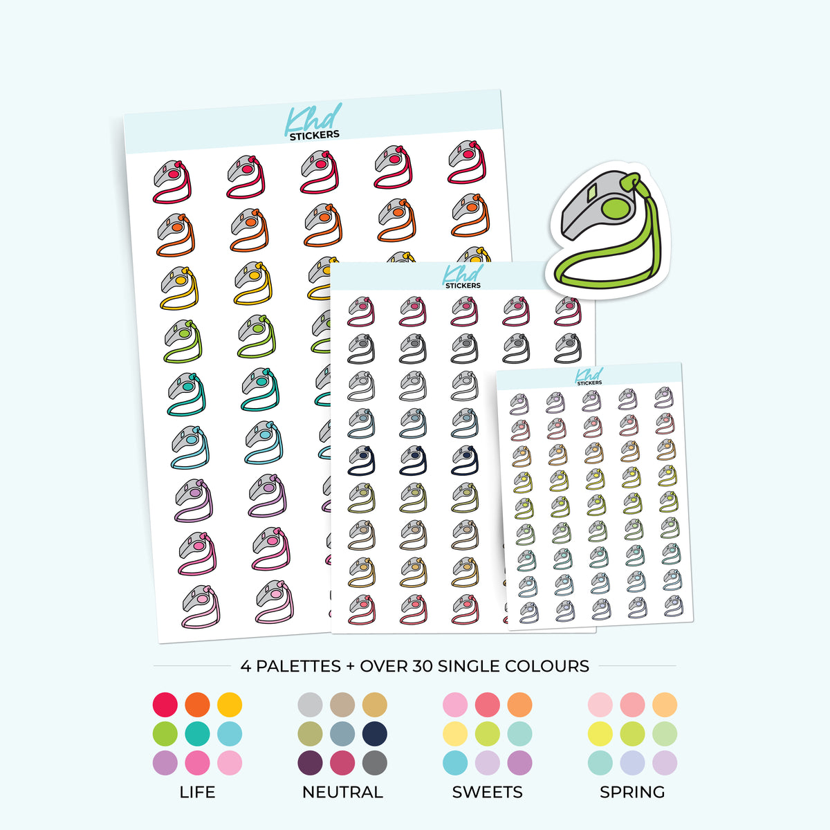 Whistle Umpire or Referee Stickers – KHDStickers