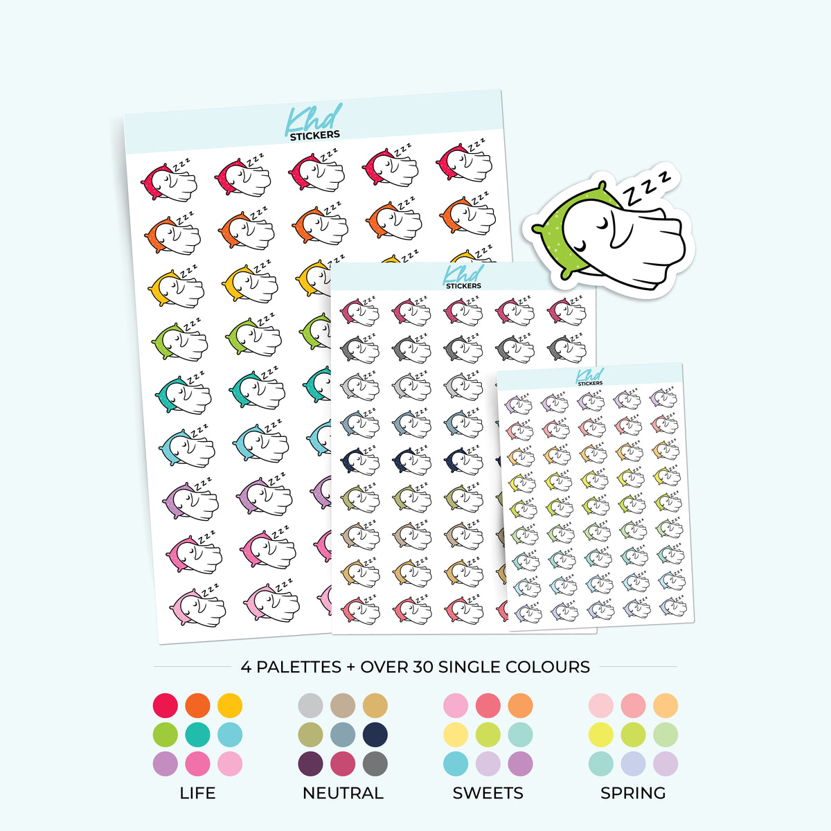 Ghost Sleep and Nap Time Planner Stickers – KHDStickers