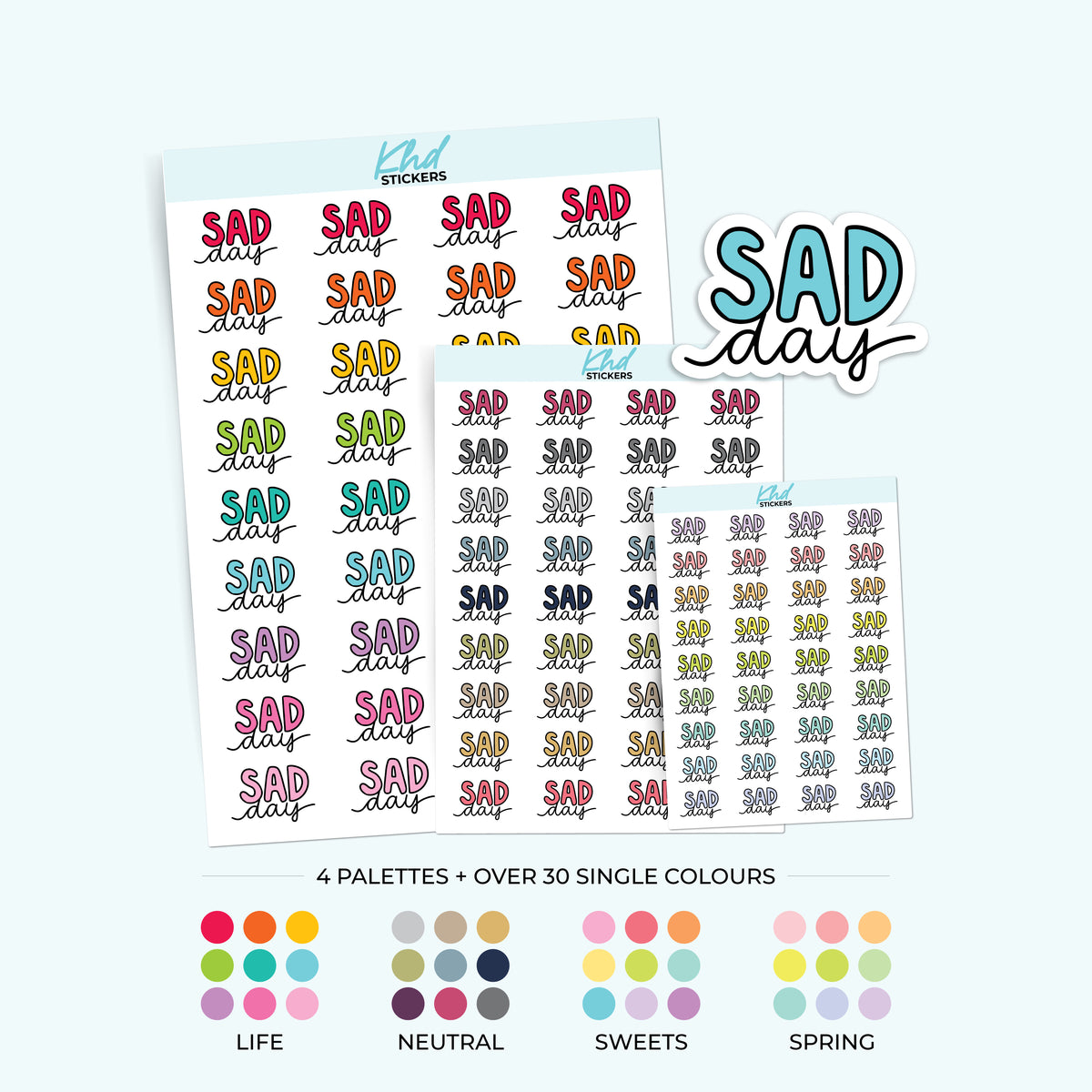 Sad Day Planner Stickers – KHDStickers