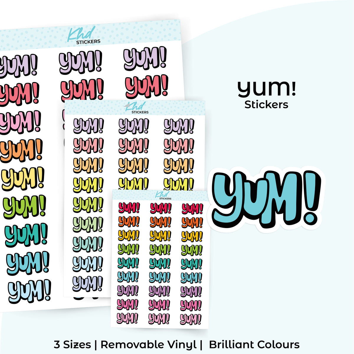 Yum! Planner Stickers – KHDStickers