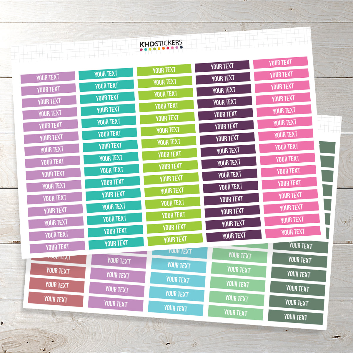 Design Your Own Headers - Planner Stickers, with sizes for most planne ...